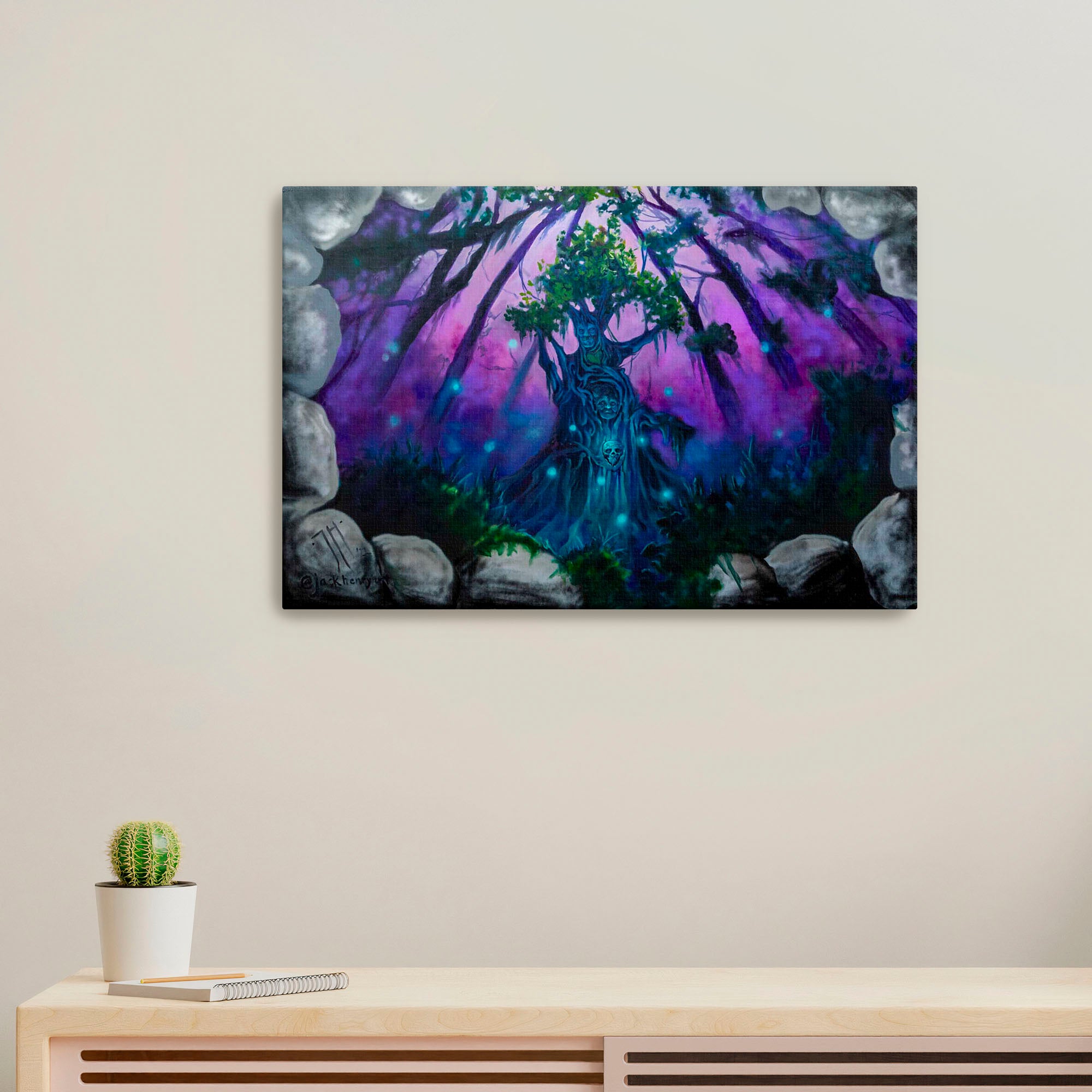 'The Tree of Life & Death'-Jack Henry-2022 |Mural Maze Canvas Print ...